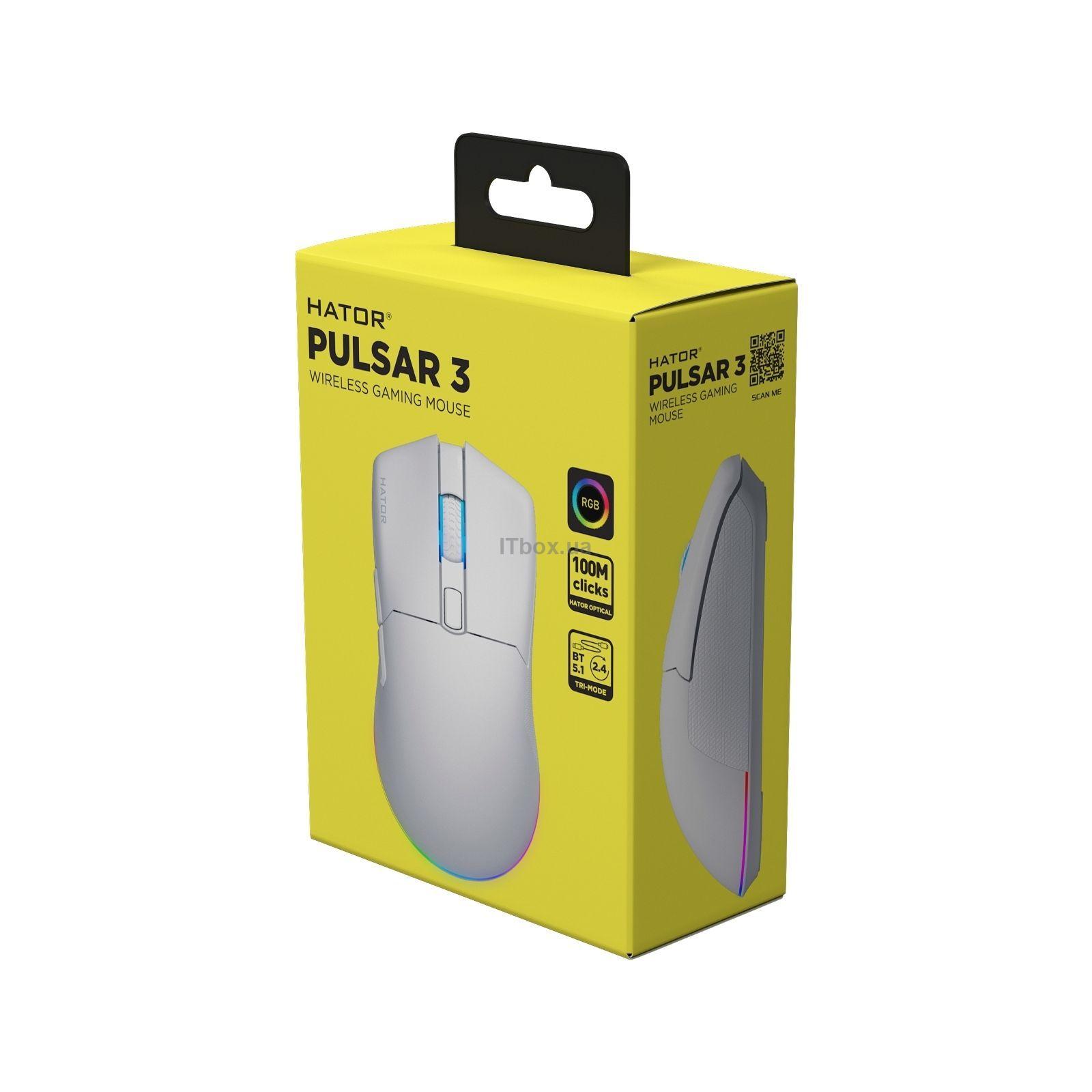 Hator Pulsar 3 Wireless White HTM631 ⏩ Купити Мишку Hator Pulsar 3 ...